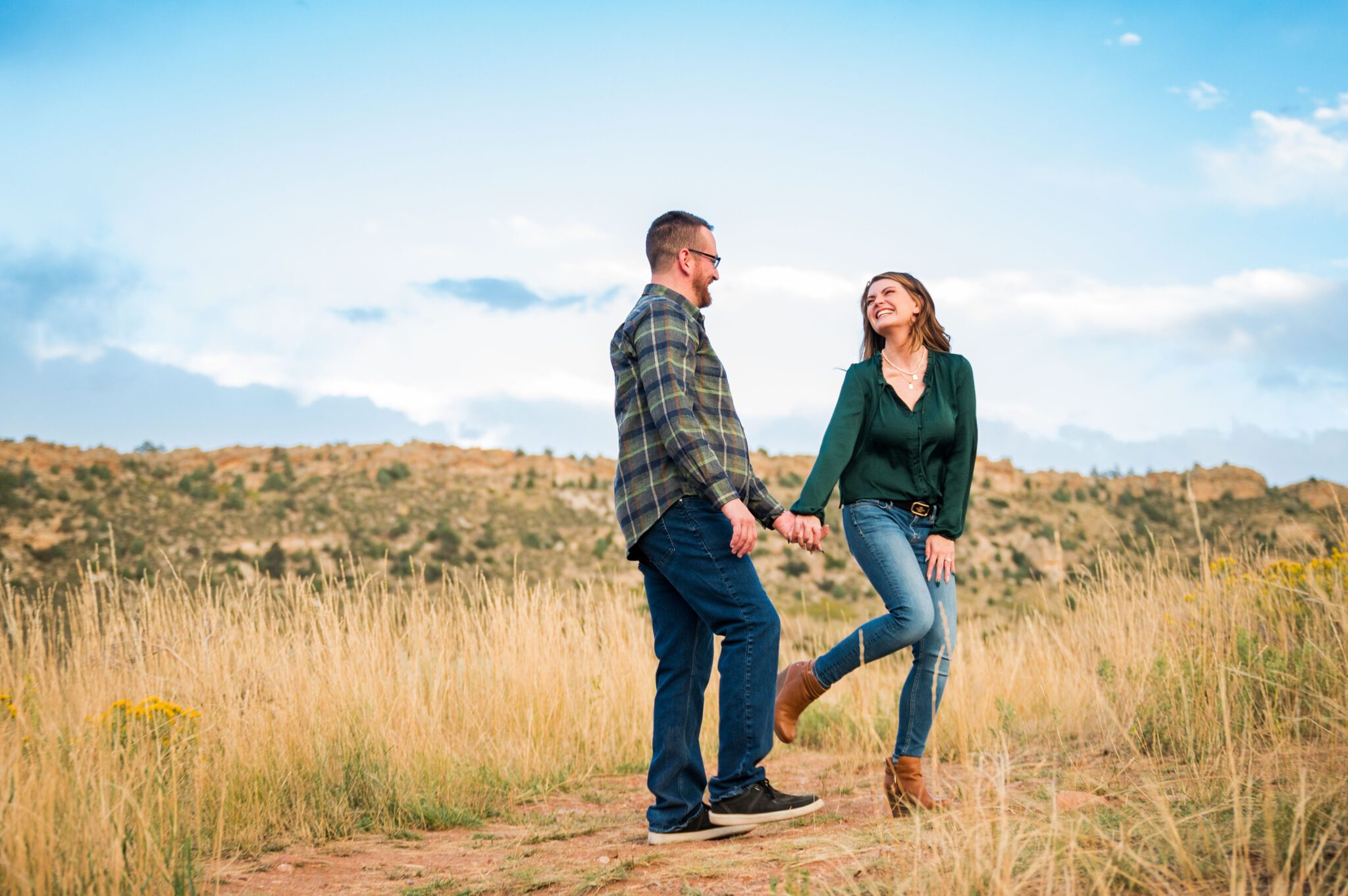 Amanda + Adam's Fall Engagement Session at Mount Falcon (Photographer ...