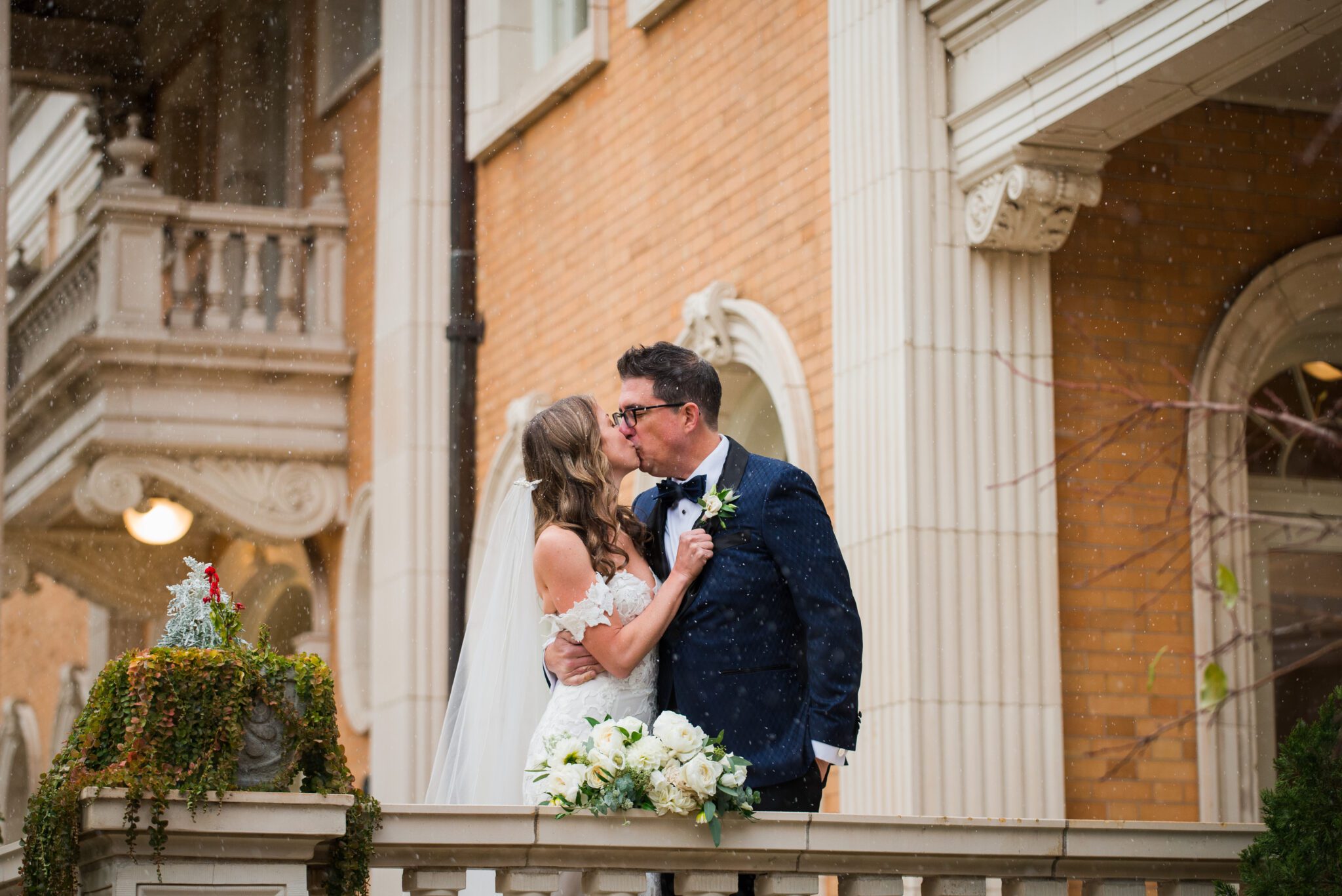Lindsay + Scott's Snowy Fall Wedding at the Grant Humphrey Mansion ~ Two One Photography